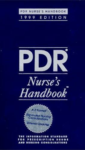 PDR Nurses Handbook by Adrienne L. Woods and George R. Spratto (1998 ...