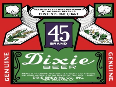 Dixie 45 Beer of New Orleans New Sign - 18" x 24" USA STEEL XL Size - 4 ...