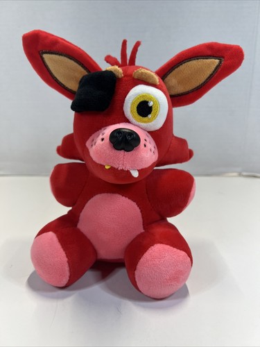 Five Nights At Freddys FNAF Foxy 8” Plush 2016 Soft Eye Square Patch ...