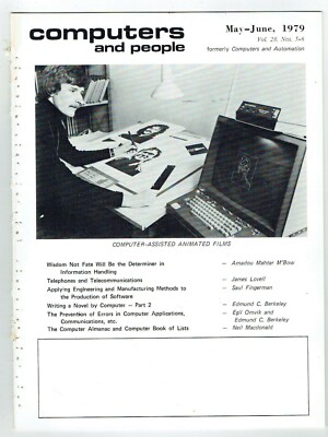 MAY-JUNE 1979 COMPUTERS AND PEOPLE MAGAZINE TELECOMMUNICATIONS ...