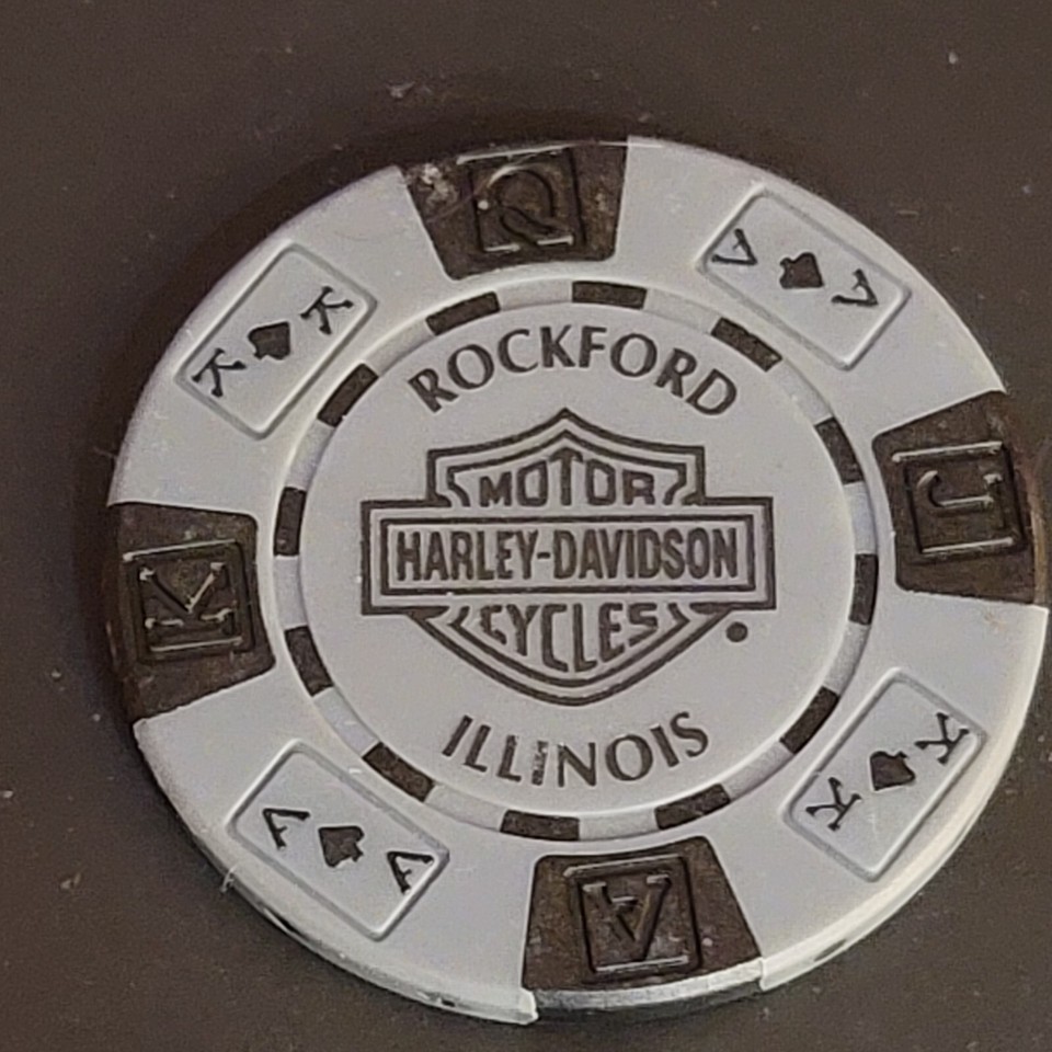 KEGEL HD ~ ILLINOIS (Gray AKQJ) Harley Davidson Poker Chip | eBay