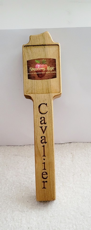 Strawberry Magic Cavalier Hard Cider beer tap handle | eBay