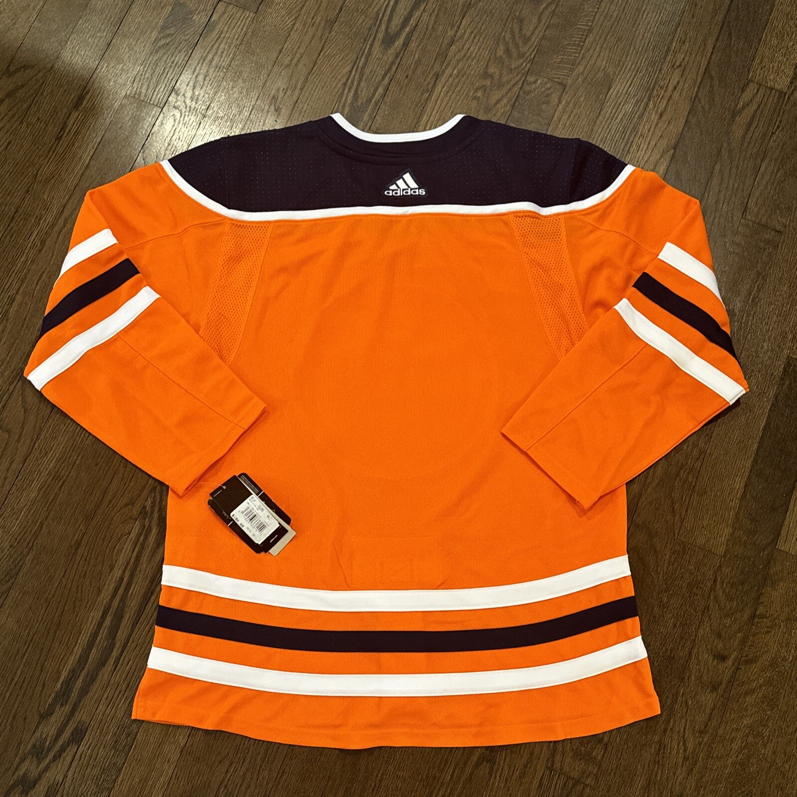 Edmonton Oilers Jersey Mens 50 Medium Orange Adidas Strap | eBay