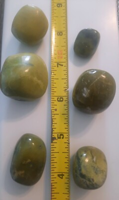 Serpentine tumbled stone, healing, Root Chakra, Peruvian. $4 each or 3 ...