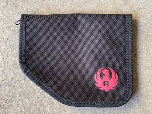 Ruger Branded Gun Pistol Case Padded Black Ruger Logo 6.5 x 8 Storage ...