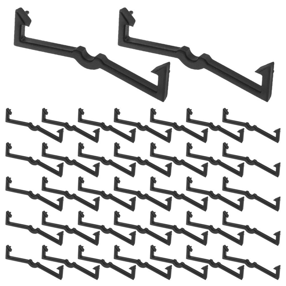 120pcs Black Peg Locks - Plastic Pegboard Hook Locks - Pegboard Display ...