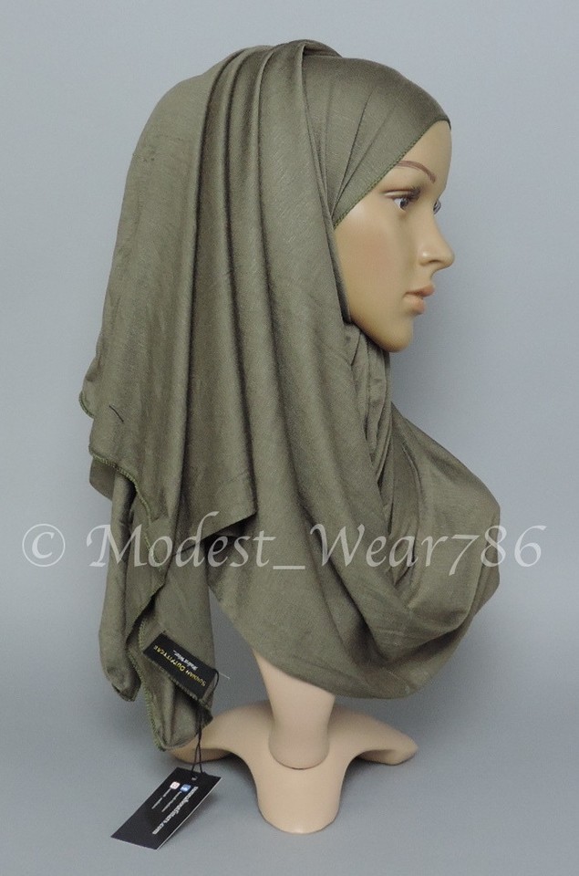 Premium Cotton Jersey Size Small / Medium / Maxi Hijab Scarf Muslim ...