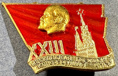 Soviet Badge Delegate of the XXIIICongress Communist Party Moscow USSR ...