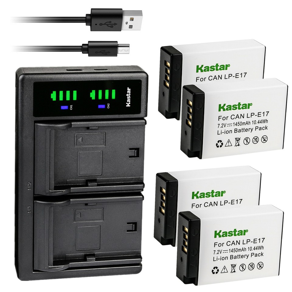 Kastar Battery LTD2 USB Charger for Canon LP-E17 LPE17 & Canon Rebel ...