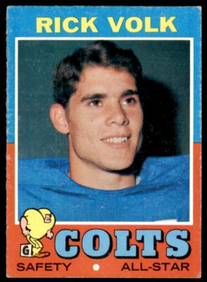 1971 TOPPS! RICK VOLK. BALTIMORE COLTS #32 | eBay