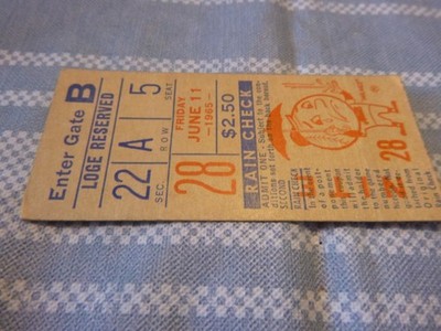 Don Drysdale CG win & HR off Warren Spahn ticket spahn last CG w/ new ...