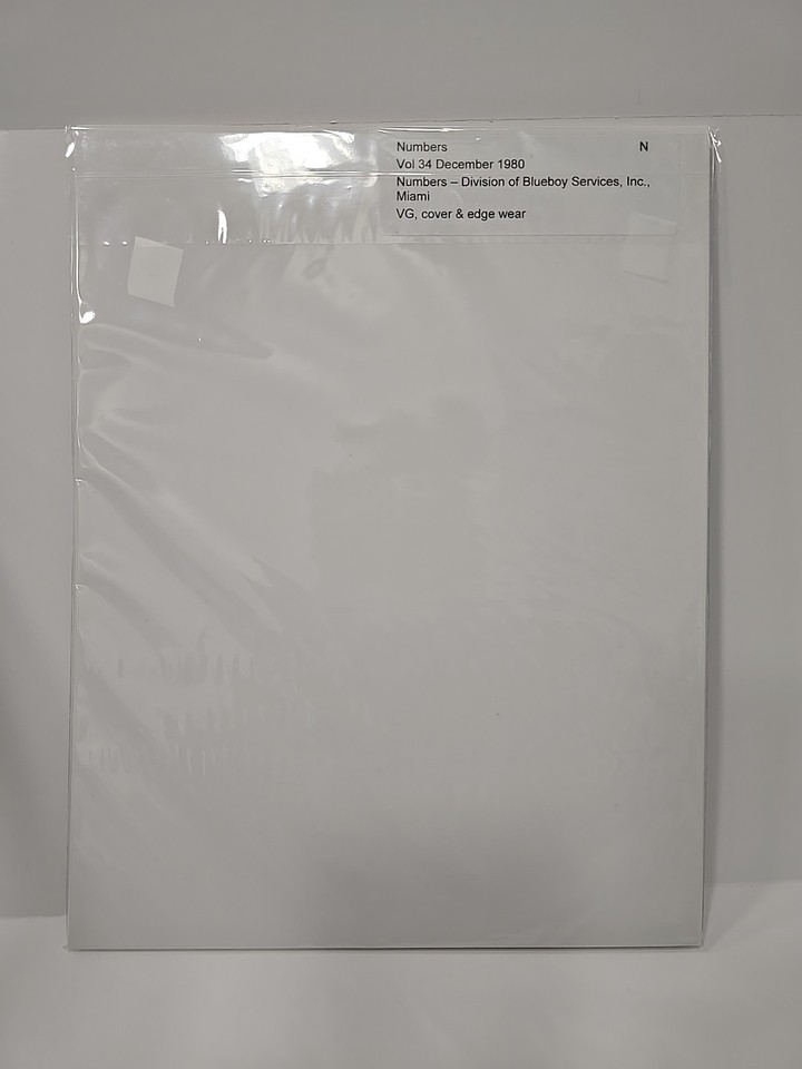 Vintage Gay Magazine - Numbers - December 1980 - Volume 34 | eBay