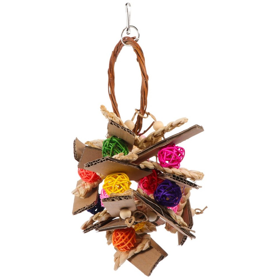 Wooden Bird Bite Toy Pet Parrots Chew Toy Bird Vine Chewing Toy Parrot ...