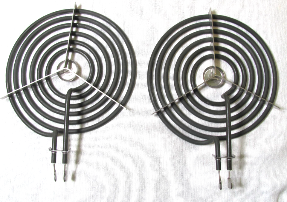 PaIR (2) Burner Elements 8 Inch f WB30M2 Range Surface Units 6 turns ...