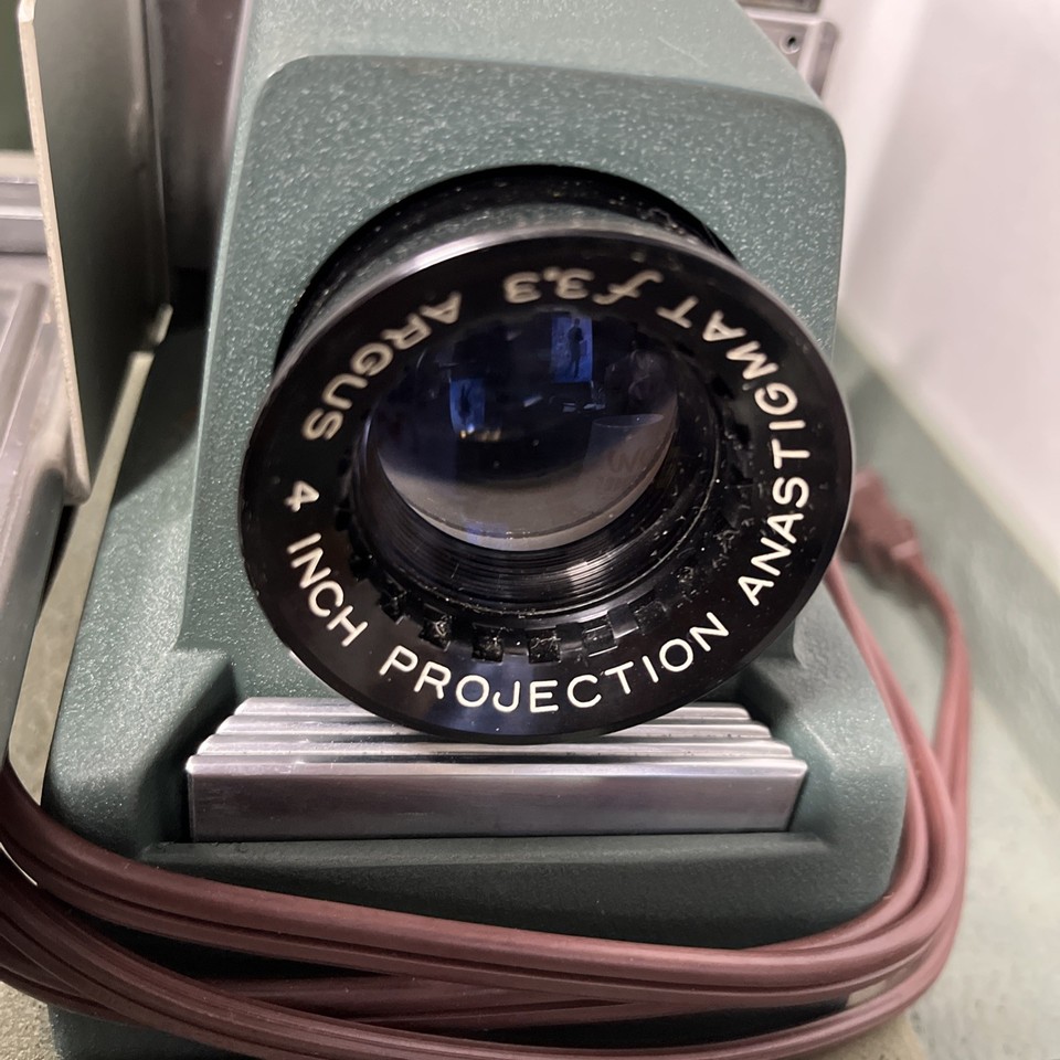 Vintage Argus 300 Automatic Slide Projector With Case | eBay