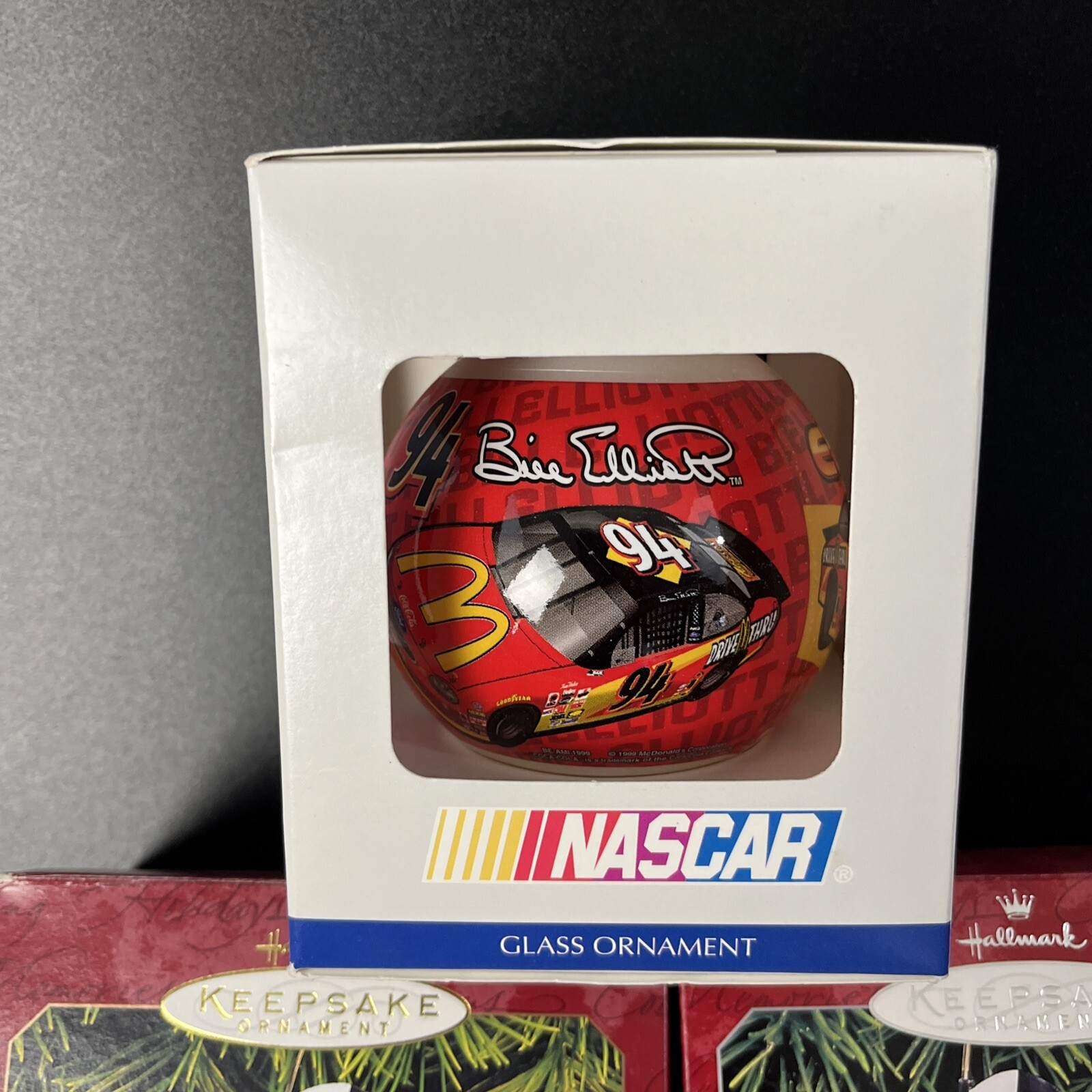 Lot of 6 Hallmark NASCAR Racing Keepsake Ornaments Richard Perry Jeff ...