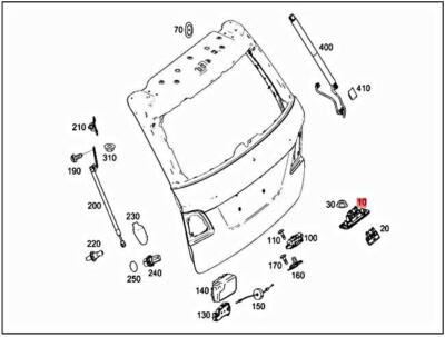 Genuine MERCEDES BBDC S205 W166 W176 W447 Release handle 1667500493 | eBay