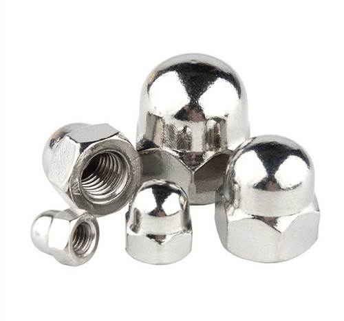 Fine Thread Acorn Cap Dome Nuts - 304 Stainless Steel Pitch 1.0mm/ 1 ...