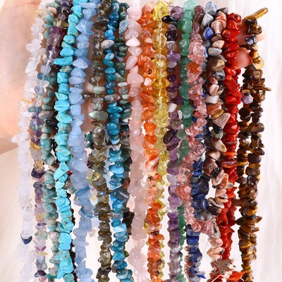 Natural 5-8mm Crystal lregular Gravel Chips Beads DlY Bracelet Necklace ...