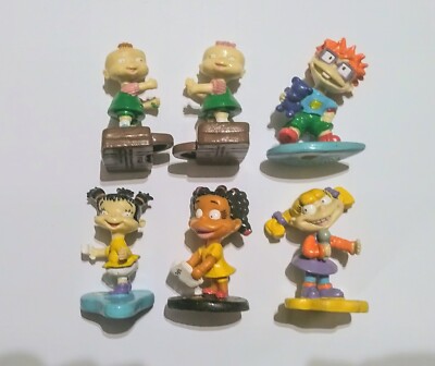 RUGRATS NICKELODEON VINTAGE RUBBER FIGURINES SET FIGURES COLLECTIBLES ...