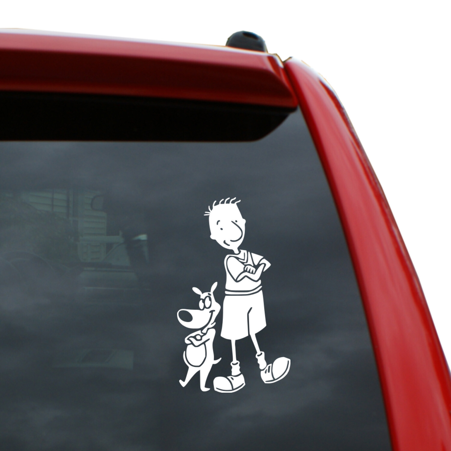 Doug and Porkchop Vinyl Decal | Color: White | 5" tall | eBay