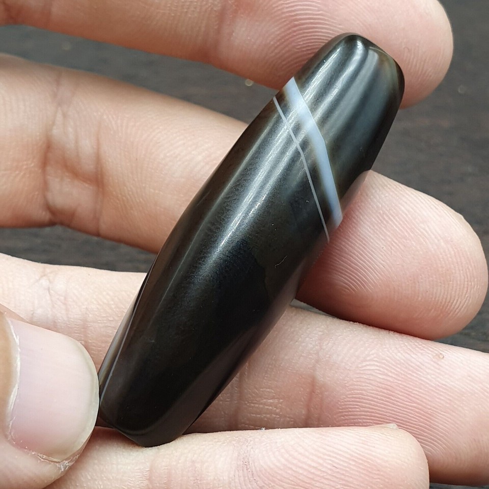 Antique Yemeni Collectible Agate Bead Natural Pattern Banded Agate -46 ...