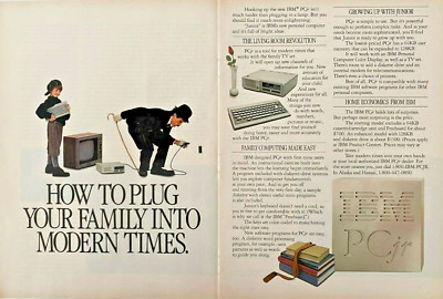 IBM PC jr Junior Computer Vintage 1984 Print Ad | eBay