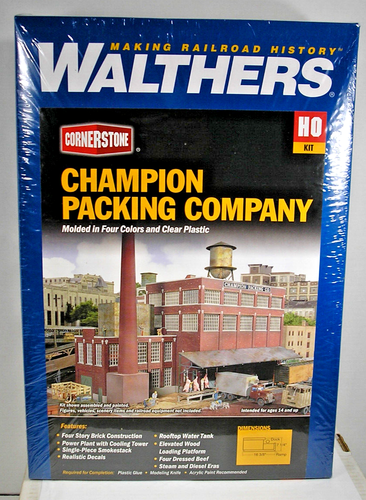HO Scale Walthers Cornerstone Champion Packing Company Building Kit | eBay