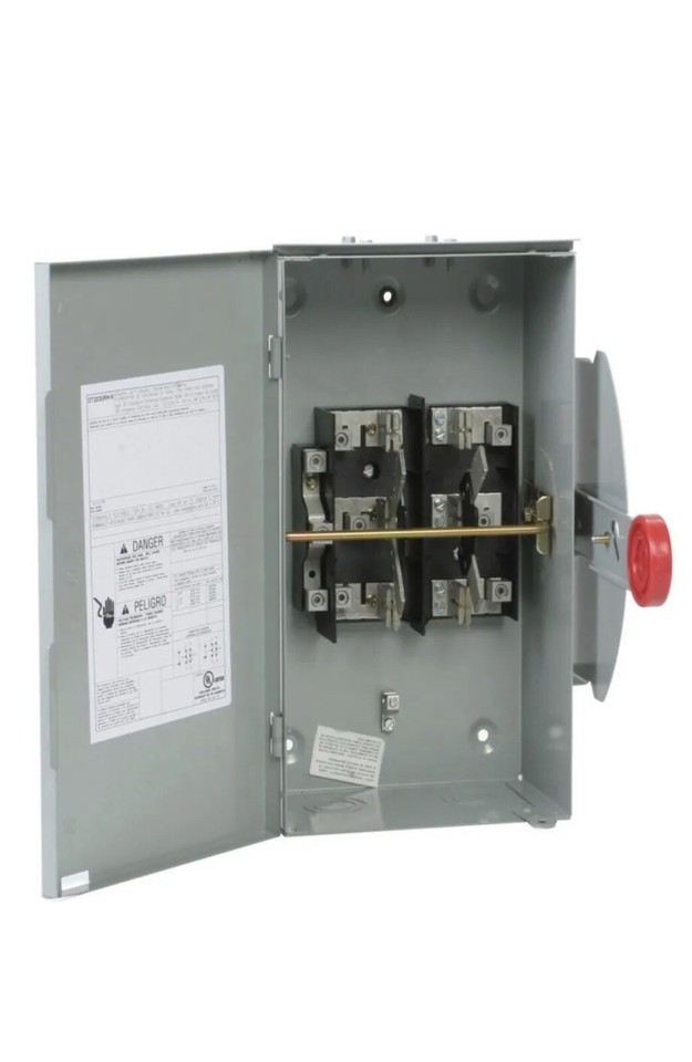 EATON 100A Double Throw Safety Switch (Manual), 240V, 2 Pole, NEMA 3 ...