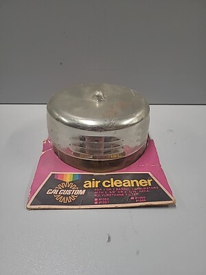 NOS Vintage Cal Custom Air Cleaner Chrome Plated | eBay