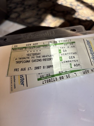 "Yesterday” a tribute to The Beatles" Autographed Photo & tickets 08/17 ...