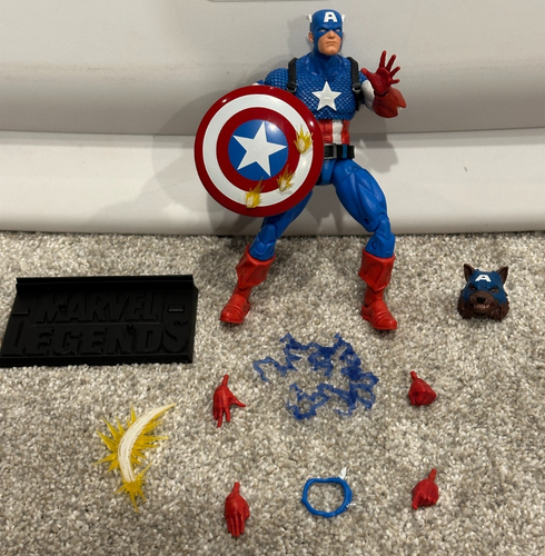 2022 Marvel Legends Captain America 20th Anniversary + Cap-Wolf head ...