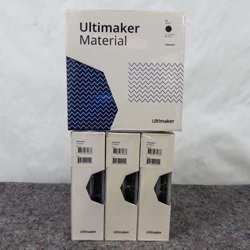 LOT 4 Ultimaker PC Polycarbonate Black 2.85mm Filament 750g 3D Printer ...