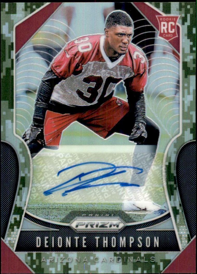 2019 Panini Prizm - Rookies Deionte Thompson #390 Camo Prizm Autographs ...