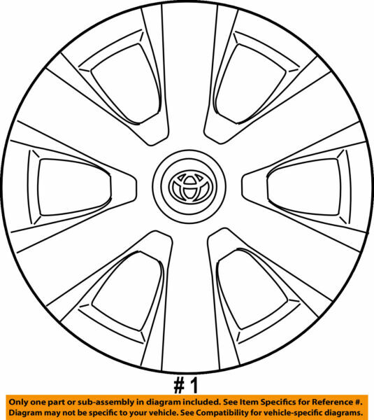 Toyota 4260233130 Genuine OEM Factory Original Wheel Cover for sale ...