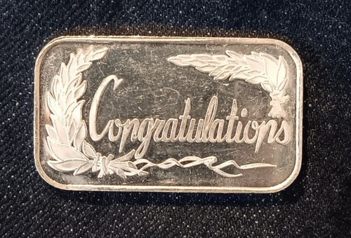2020 1oz Silver Congratulations Bar | eBay