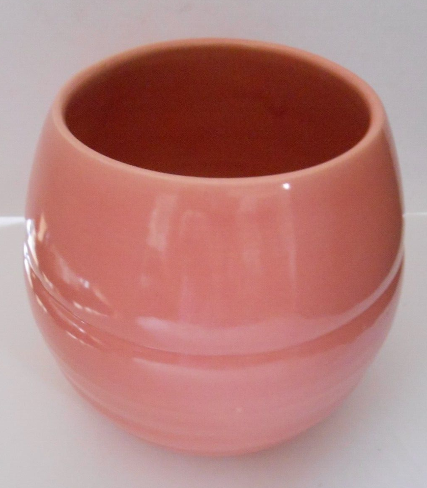 Vintage Bauer Los Angeles Cookie Jar Only No Lid Pink Gloss Pastel 7 ...