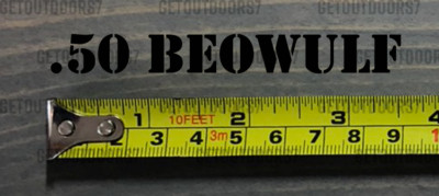 50 Beowulf Sticker Decal 3.5" .50 Ammo Can Box Label Ammunition Case ...