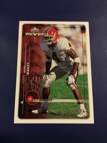 1999 Upper Deck # 210 CHAMP BAILEY ROOKIE RC Washington Redskins Great ...
