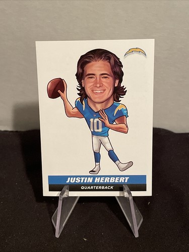 Justin Herbert "Big Head" STICKER 2021 Panini Sticker Card Collection ...