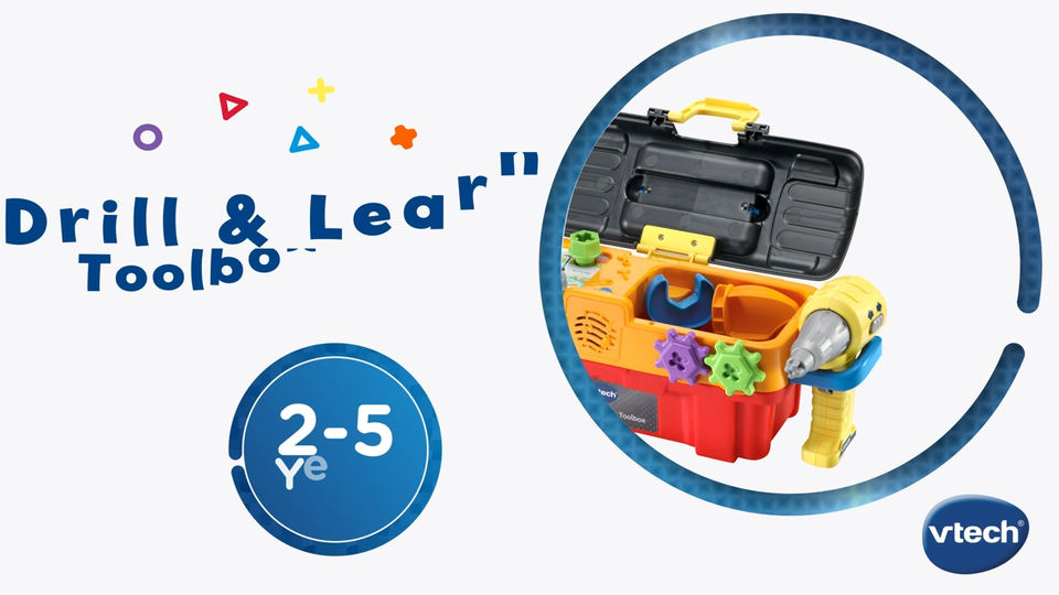 VTech Drill & Learn Toolbox Pro, 2 - 5 years old children, Baby Toy | eBay