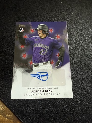 2024 topps update jordan beck rookie auto /25 | eBay