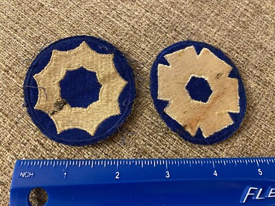 Two WWII US Army 6th & 9th Service Corps Patches Collection Fillers ...