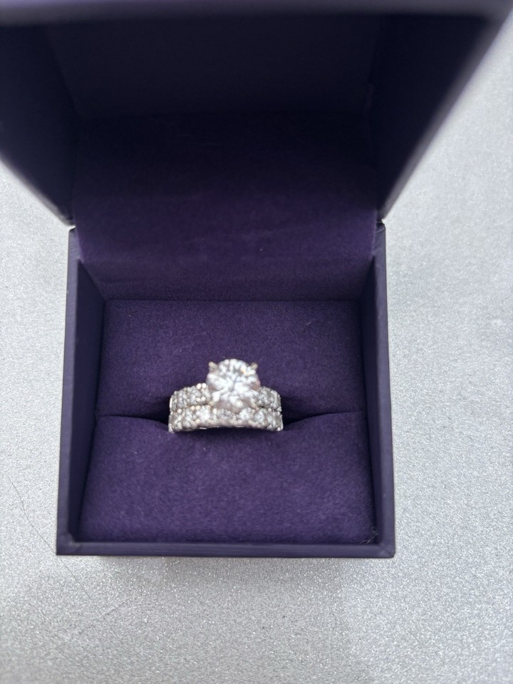 5 1/2 Ct Bridal Wedding Set, 3 Ct Center Stone | eBay