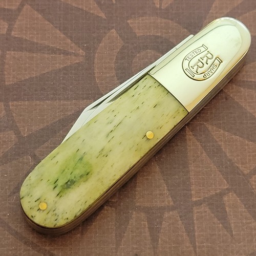 Vintage ROUGH RIDER BARLOW Knife Smooth BONE Handles RR Tested Sharp | eBay
