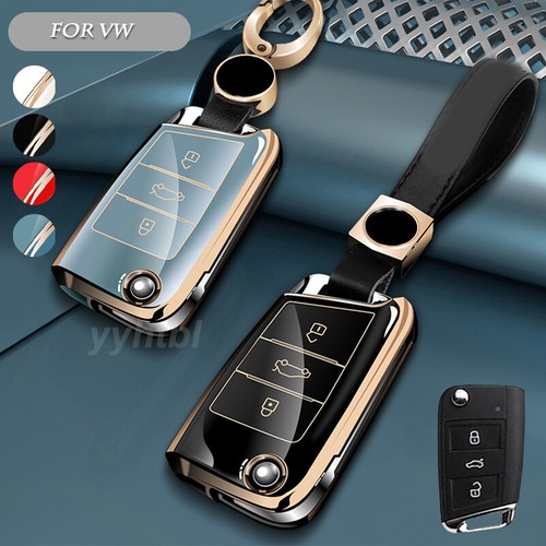 TPU Key Case Full Cover Shell Keychain For Volkswagen VW Golf 7 GTI R ...
