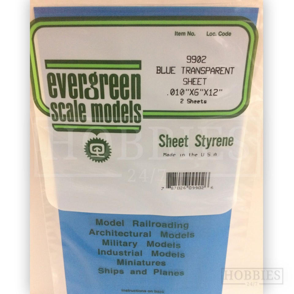 Evergreen Polystyrene Sheet Styrene Model Scratch Building Plastic ...