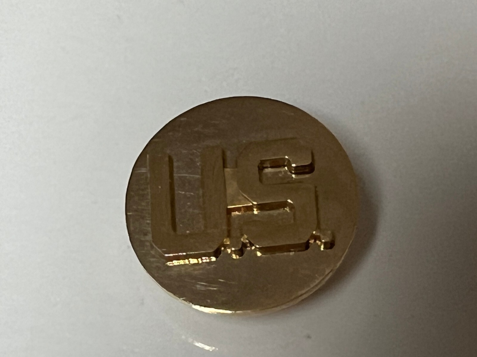 US ARMY US BRASS COLLAR DEVICE HAT PIN (EE-P12692) ONE INCH | eBay