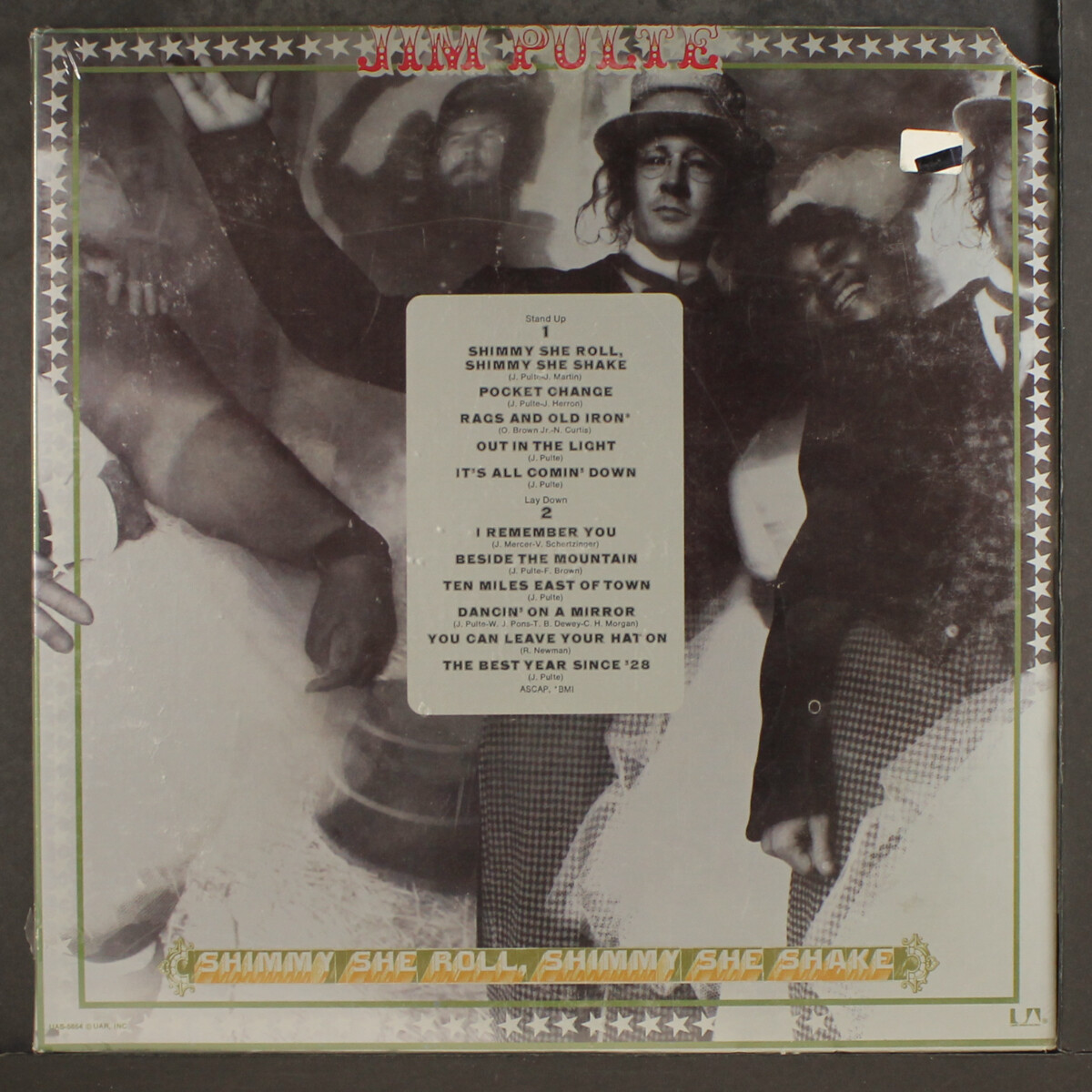 JIM PULTE: shimmy she roll, shimmy she shake UA 12" LP 33 RPM Sealed | eBay