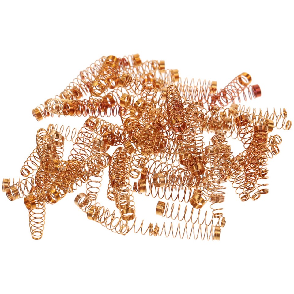 90 Pcs Tension Spring Extension Spring Small Springs Tiny Copper ...
